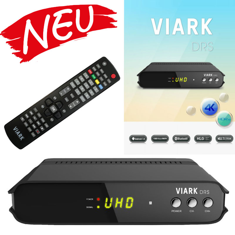 Viark DROI 4K digitaler Combo Android 7.0 Wifi Sat-Receiver DVB-S2 ...